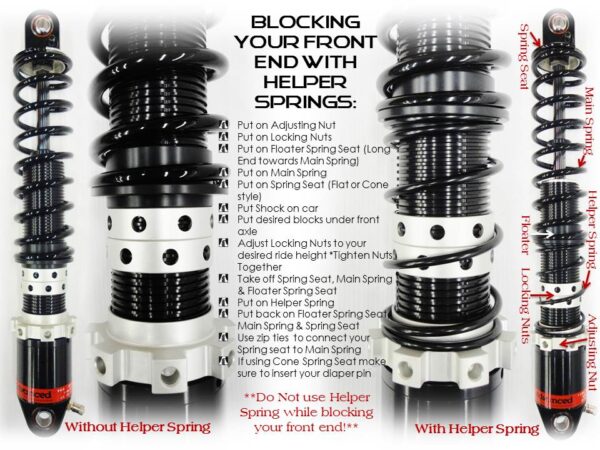 Blocking Front End with Helper Springs – Advanced Racing Suspension